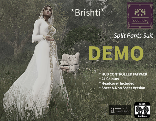 Second Life Marketplace - [Good Fairy] - Brishti {Split Pants Suit} *DEMO*